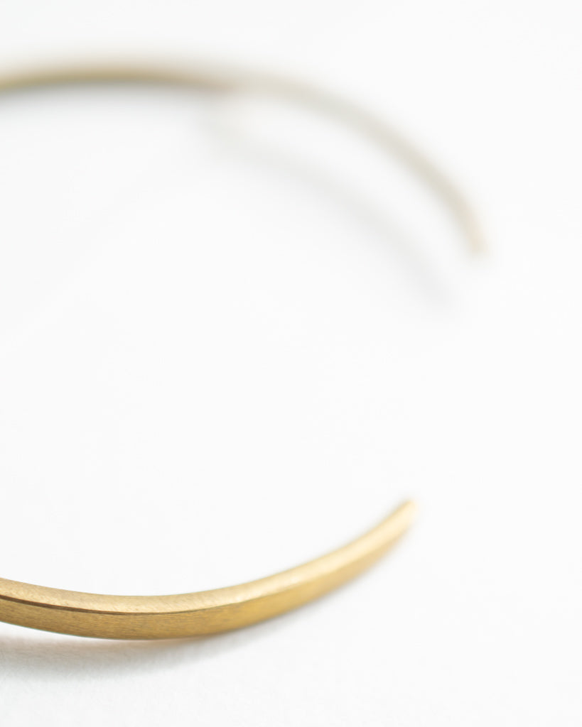 Minimal Matte Brass Cuff | Fair Trade Jewelry – Fair + Simple